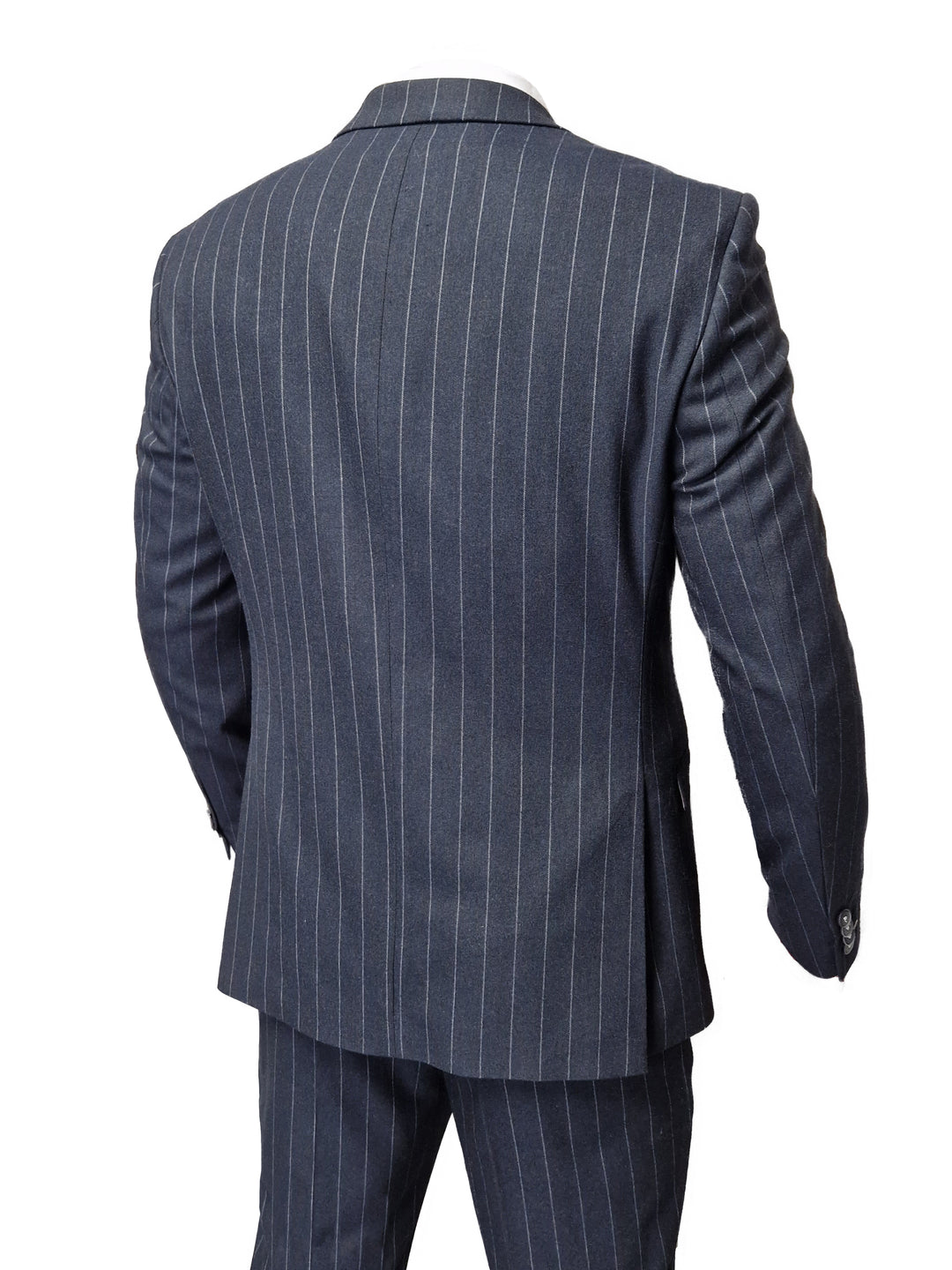 Navy Blue Striped Suit for Men - Cavani Invincible – Garrison Suits