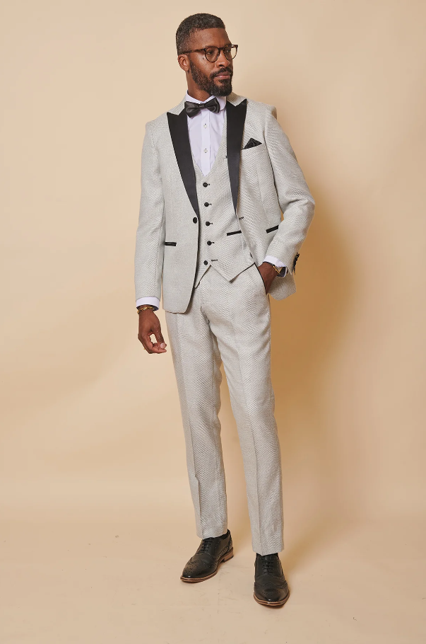 Stone 3 - Piece Tuxedo - Marc Darcy Spencer - Garrison – Garrison Suits